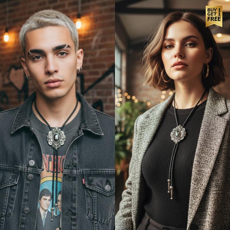 Classic Bolo Tie | Grey Stone - For Unisex | Includes: Bolo Tie – Kekaa