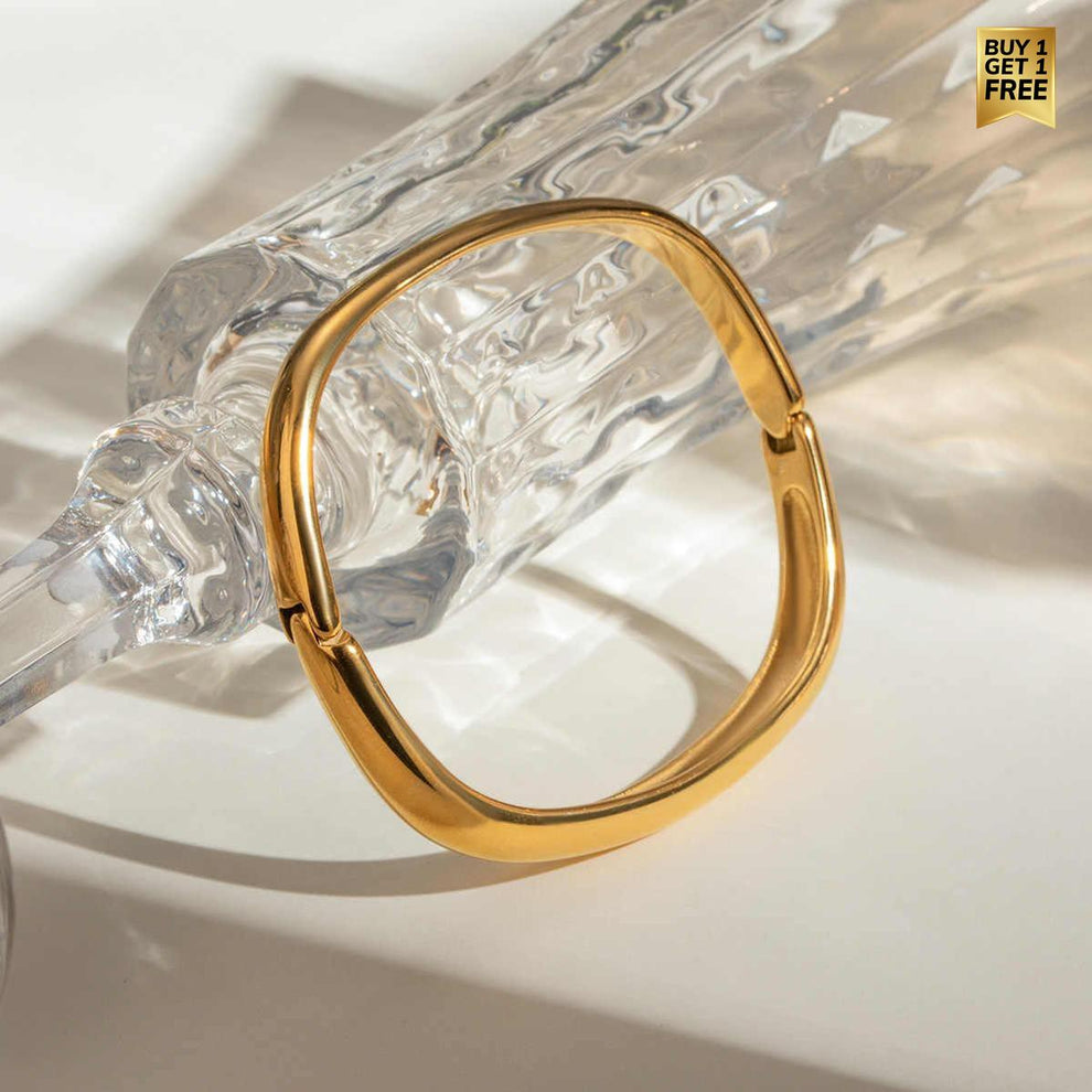 Modern Square Bracelet | Stainless Steel - For Women | Includes: Brace ...